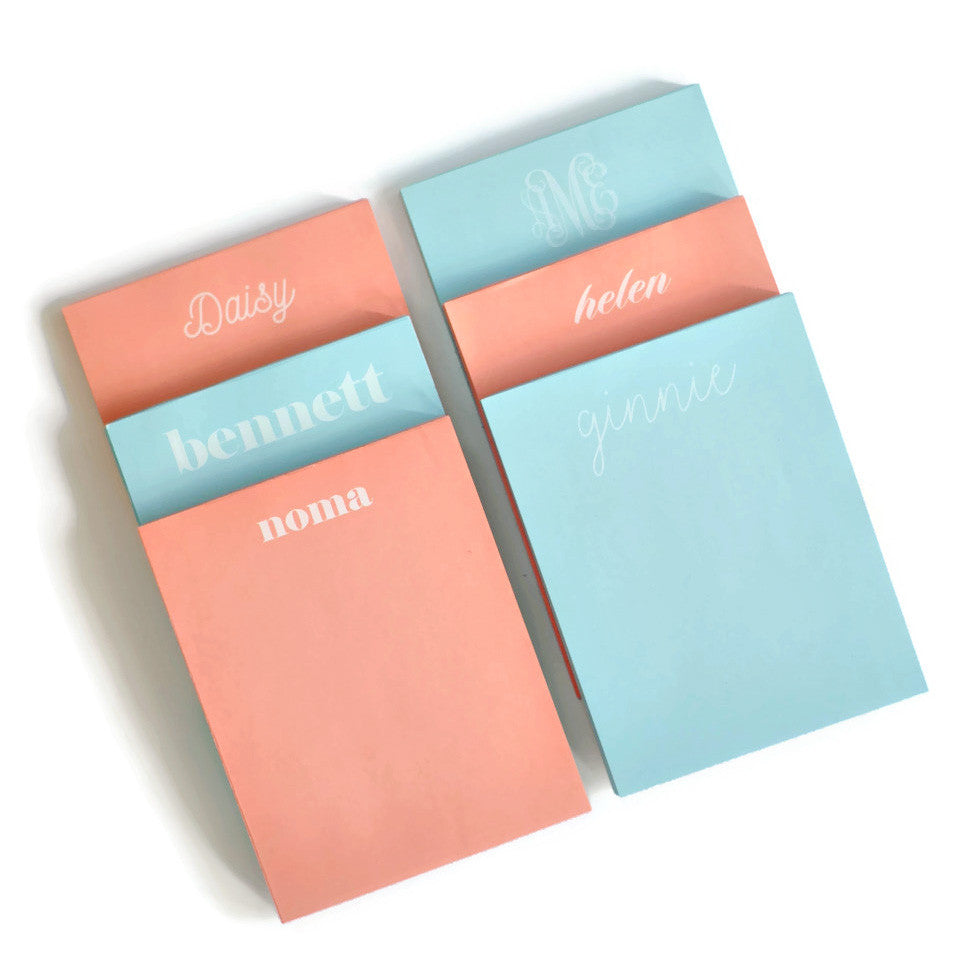 Personalized Small Pastel Notepads – MADdesign