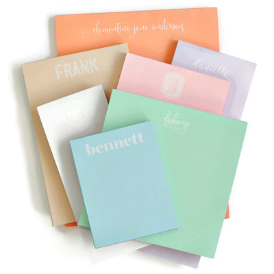 Personalized Small Pastel Notepads – MADdesign